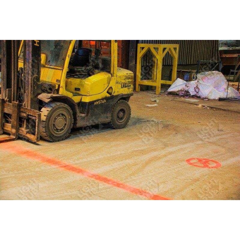 Projecteur ligne lumineuse rouge au sol pour l'industrie et la logistique